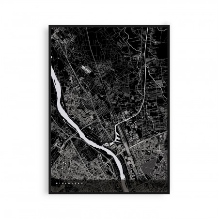 Plakat Białołęka - plakat z mapą dzielnicy | dzielnice Warszawy